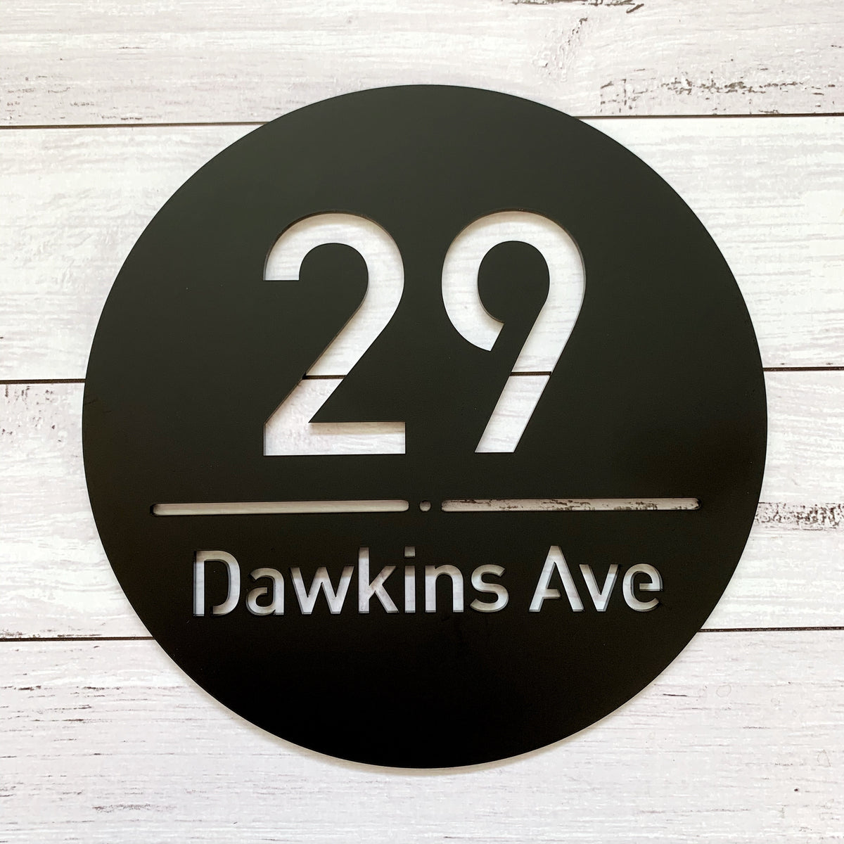 Address / Street number sign – Wombat Laser